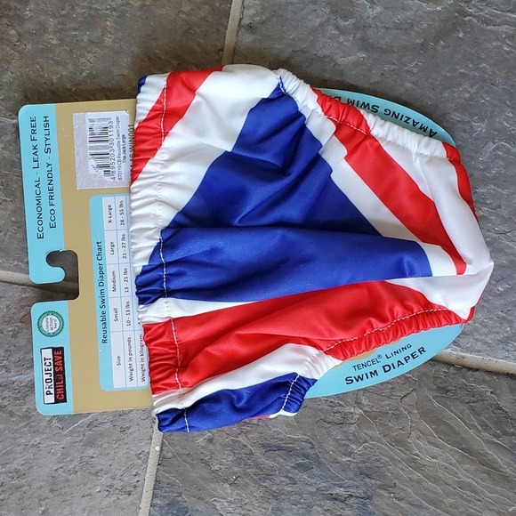 Charlie Banana | Swim | Nwt Charlie Banana Union Jack Swim Diaper L ...